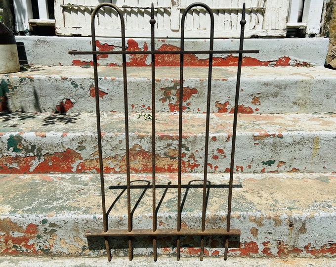 Antique Garden Fence, Wrought Iron Spike Gate, Victorian Gate, Outdoor ...