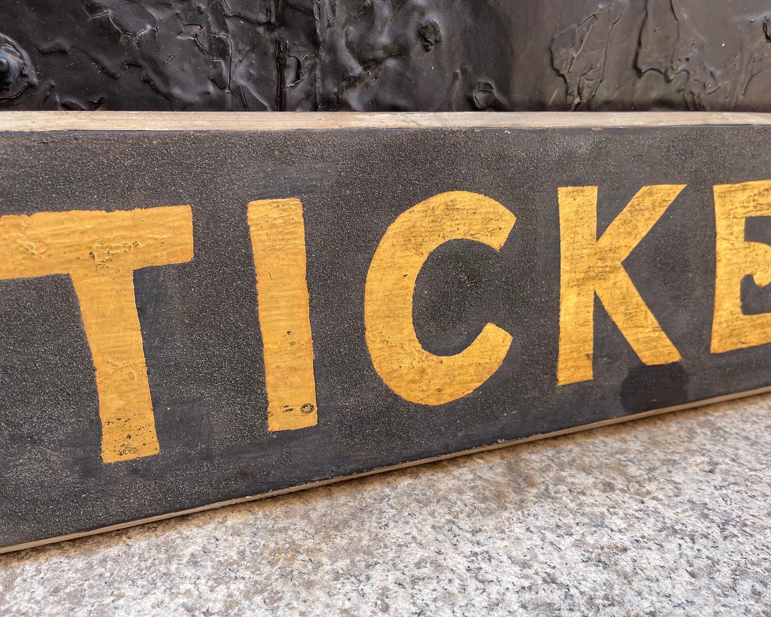Antique "tickets" Smaltz Sign: Gold Leaf Carnival Decor - Etsy