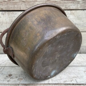 Antique Brass Pot Vintage Wash Pot Basin Farmhouse Antiques Rustic Home ...