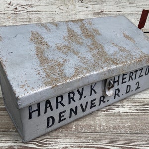 RARE Mid Century Modern Mailbox, Atomic Age Mailbox, Vintage Silver and ...