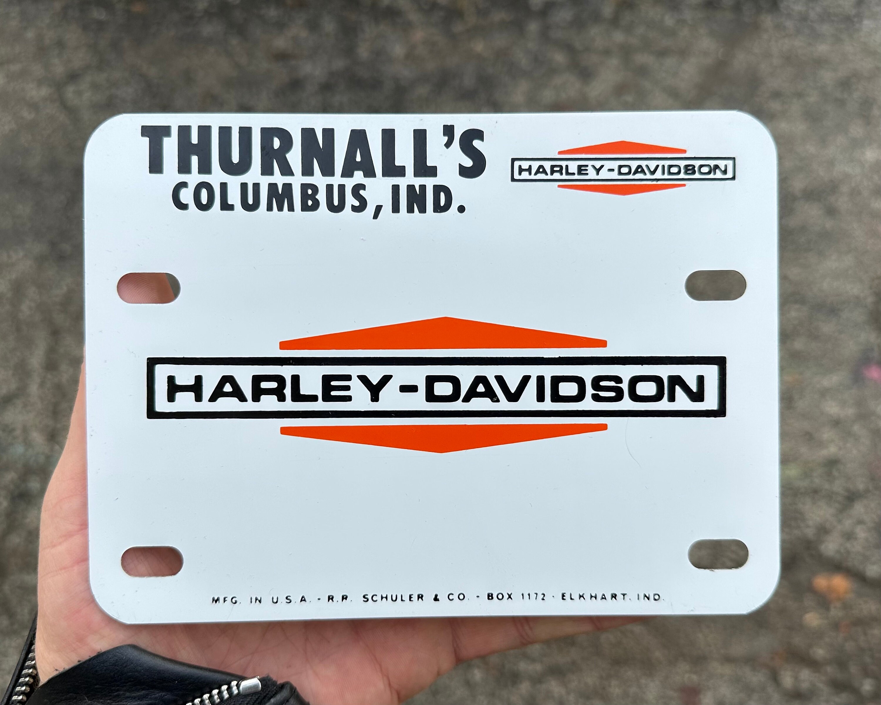 Vintage Harley Davidson License Plate TAC 1960s Thrunall's - Etsy