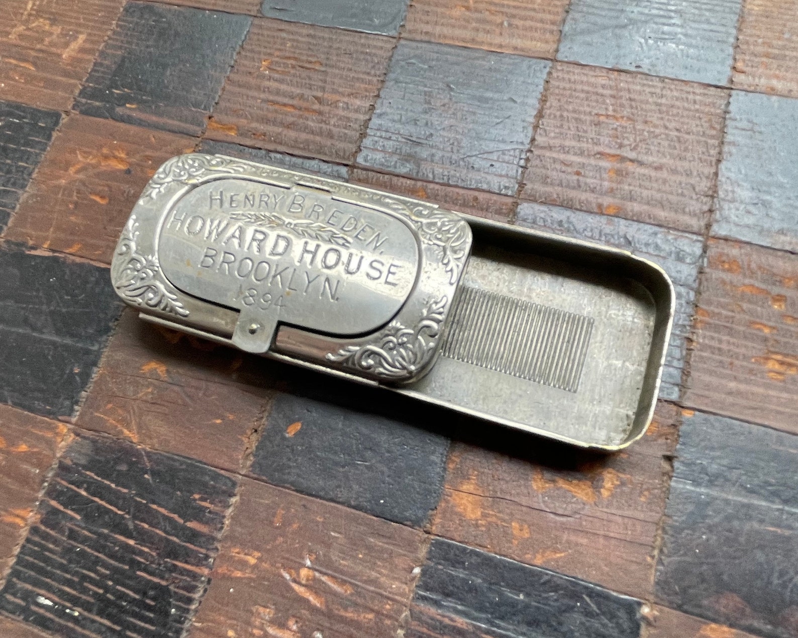 Henry Breden Howard House Advertising Match Safe Brooklyn New | Etsy