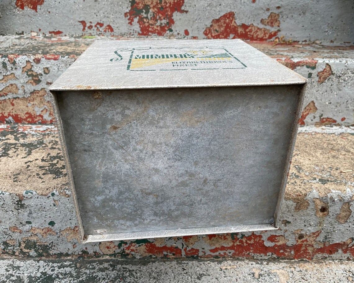 Antique Galvanized Milk Box Mumpers Elizabethtown Lancaster PA - Etsy