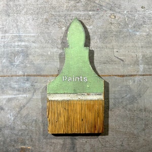 Hardware PAINT DEPARTMENT Antique Sign, 1800s Early 1900 Green Paint ...