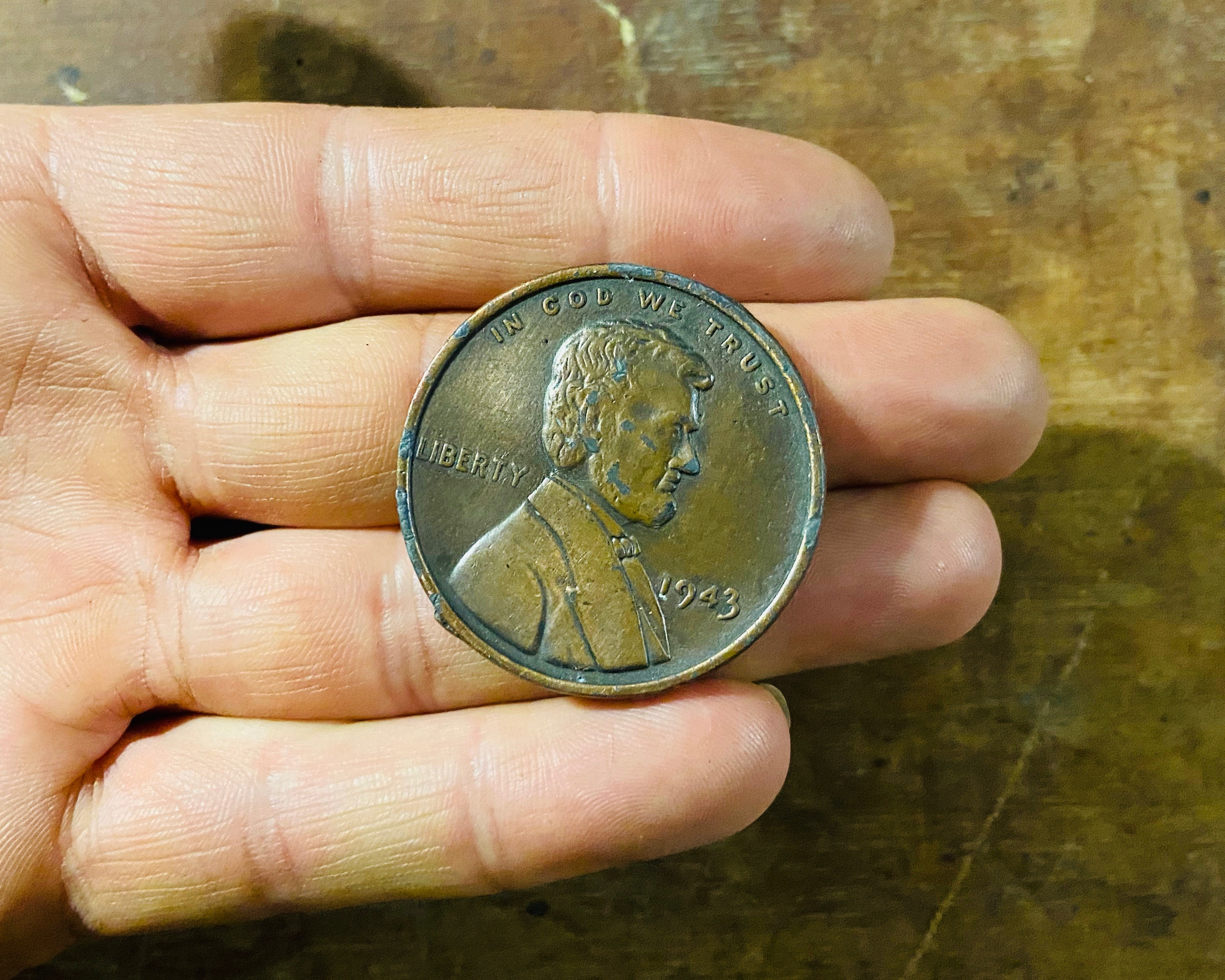 1943-penny-an-a-i-replica-one-cent-penny-lincoln-oversized-etsy-canada