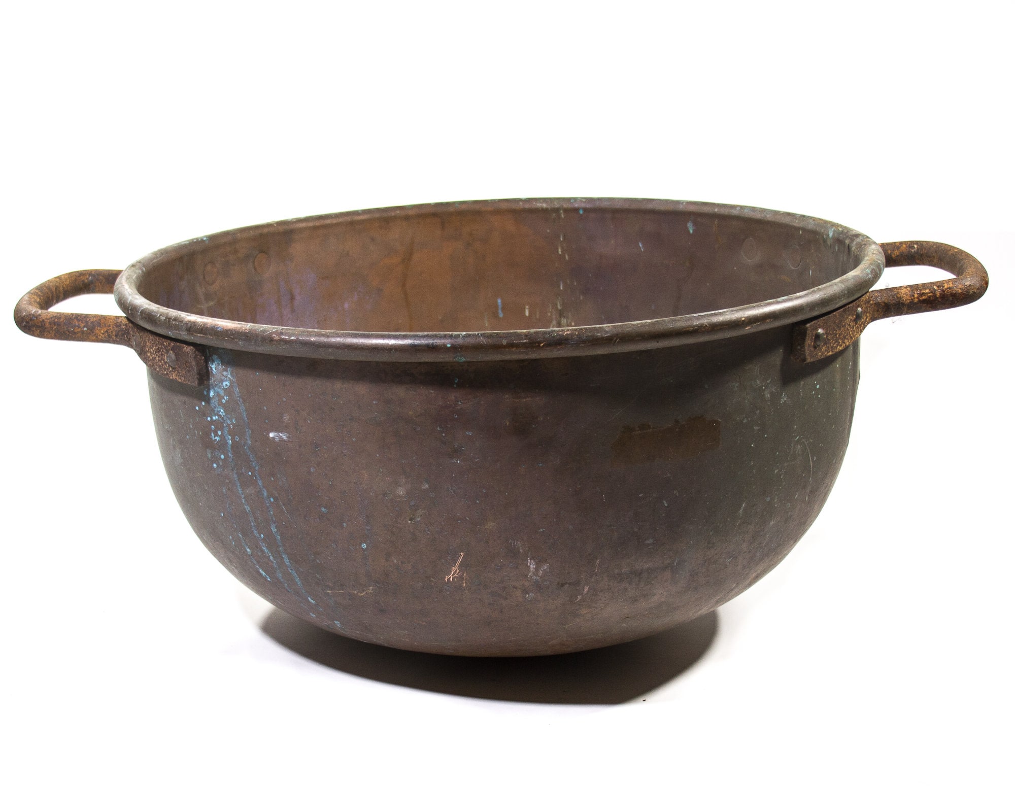 Large Antique Copper Pot 30'' Huge Cauldron Vintage | Etsy