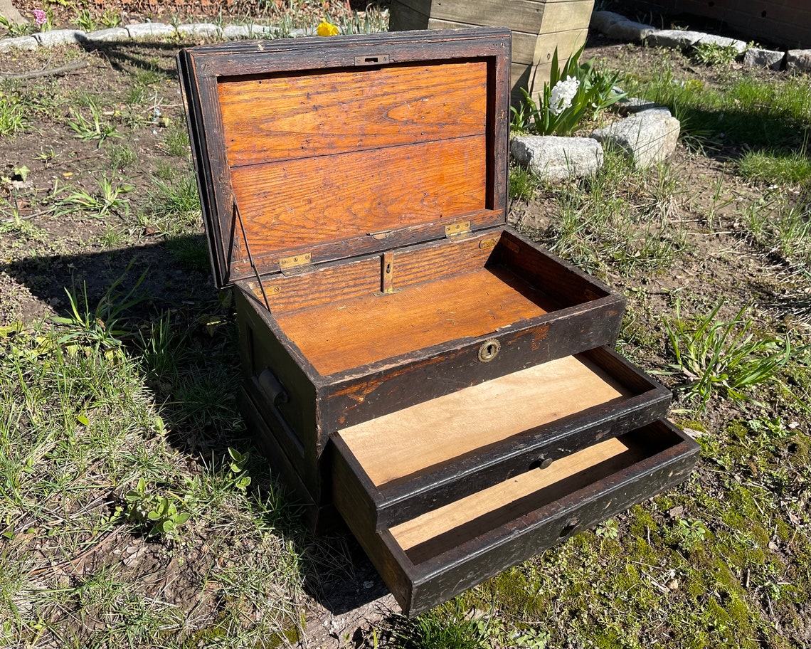 Antique Watchmakers Cabinet Tool Chest Tool Box Spool - Etsy