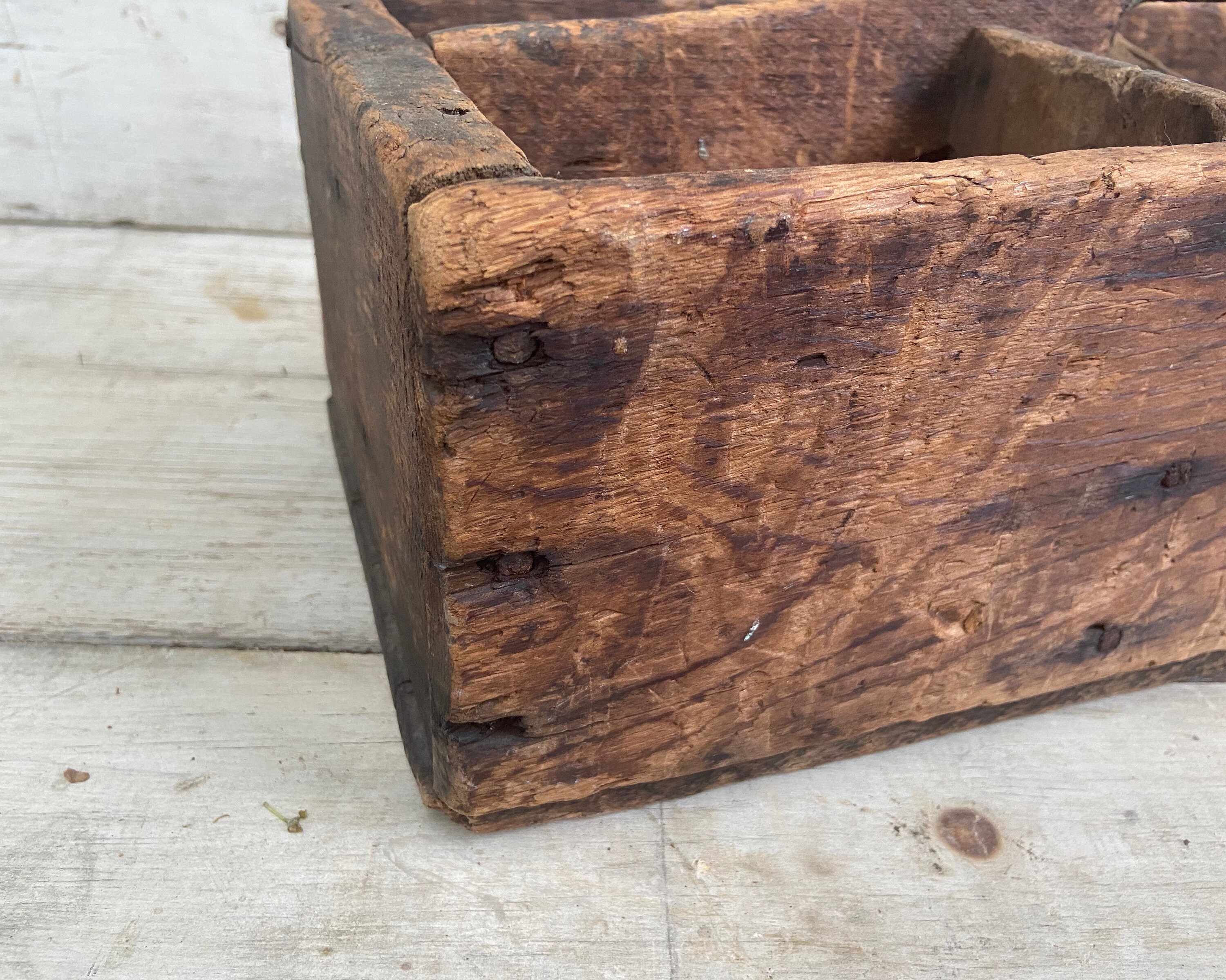Early Primitive Wooden Tray Antique Wooden Box With - Etsy