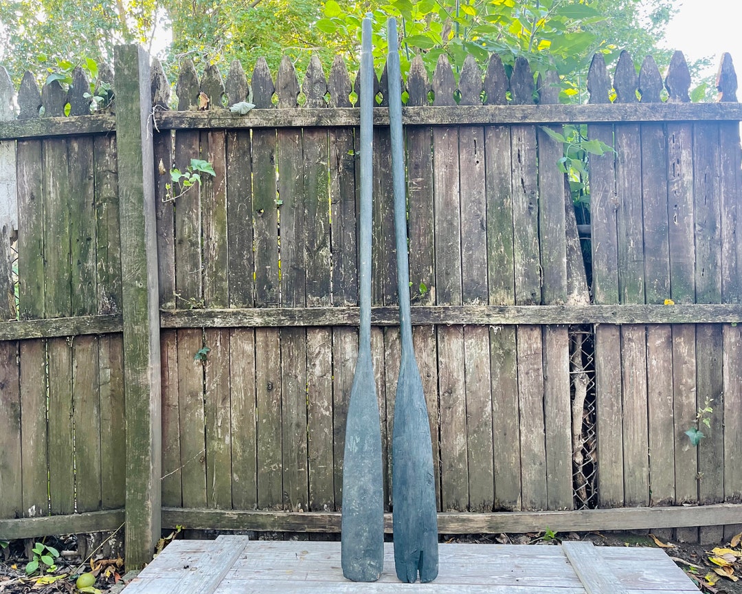 Antique Oars in Fantastic OLD PAINT Ready to Hang, Wooden Paddles ...