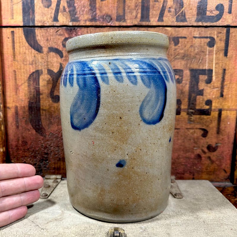 Large Antique Crock - Etsy