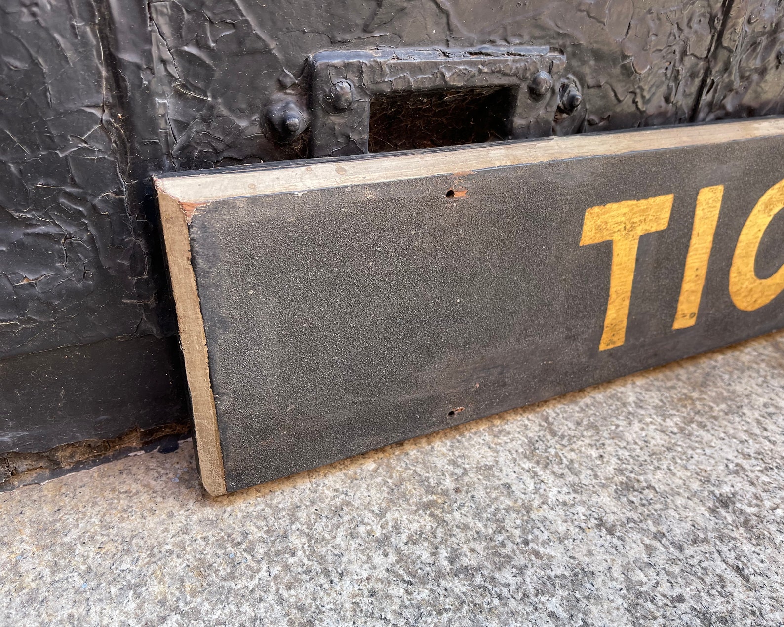 Antique "tickets" Smaltz Sign: Gold Leaf Carnival Decor - Etsy