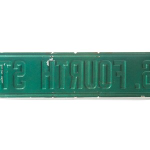 Old Street Sign Vintage Sign Antique Road Name Sign SOUTH FOURTH ST ...