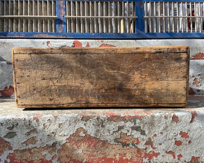 Antique Wooden Tool Box Primitive Toolbox Hand Made Tool Chest - Etsy