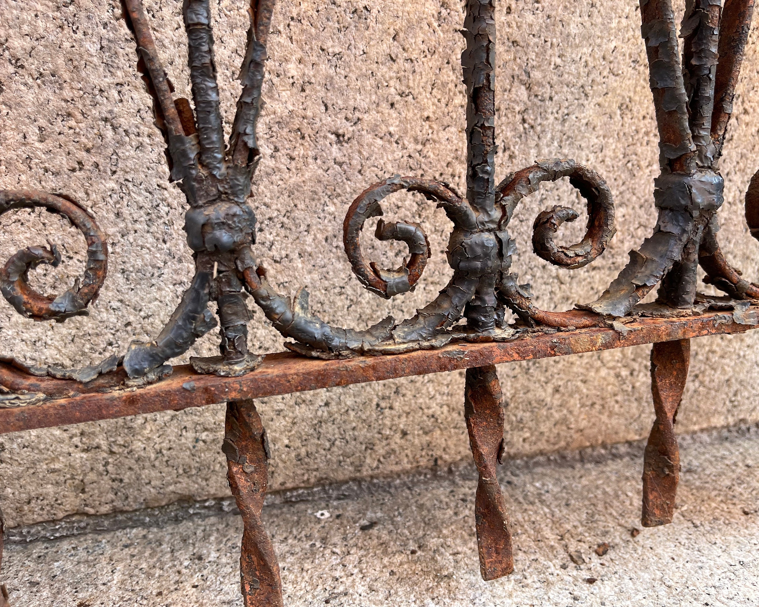 Antique Garden Fence Wrought Iron Flower Gate Victorian Gate - Etsy