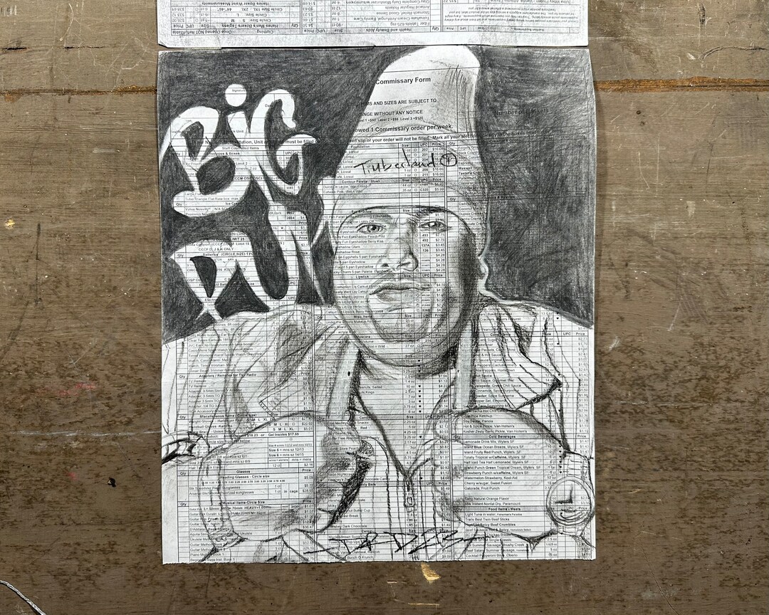 Big Pun Portrait, Prison Art Commissary Sheet Paper, BIG PUNISHER ...