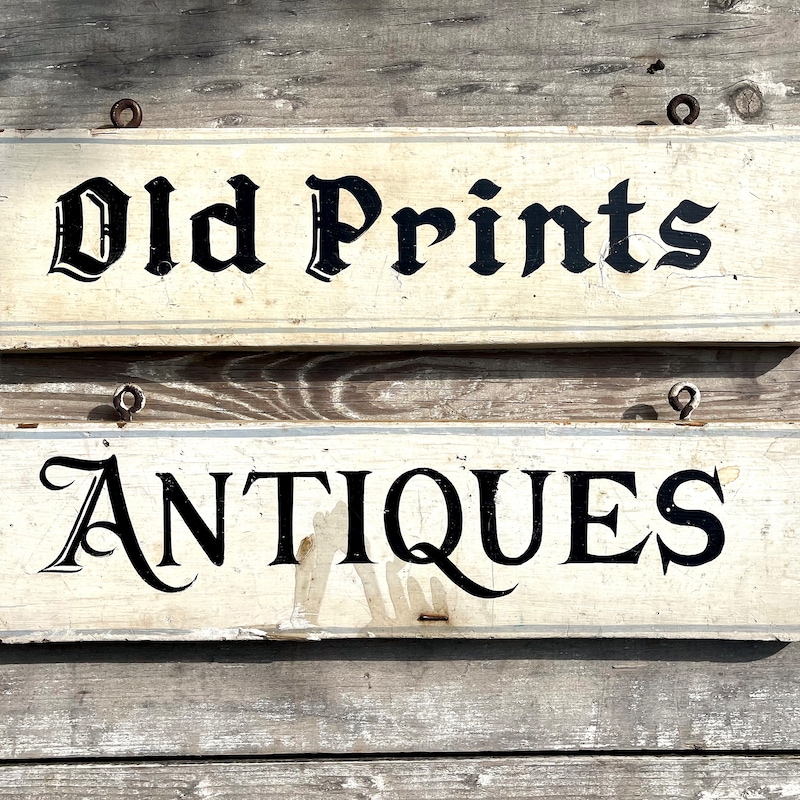 Antique Shop Sign - Etsy