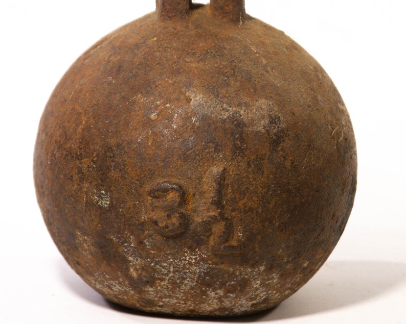 Antique Iron Ball 50 Pound HEAVY Farmhouse Barn Find AMERICANA - Etsy