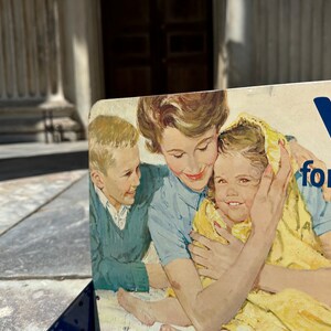 Vicks Cough Syrup Tin Store Display, Mid Century Counter Top General ...