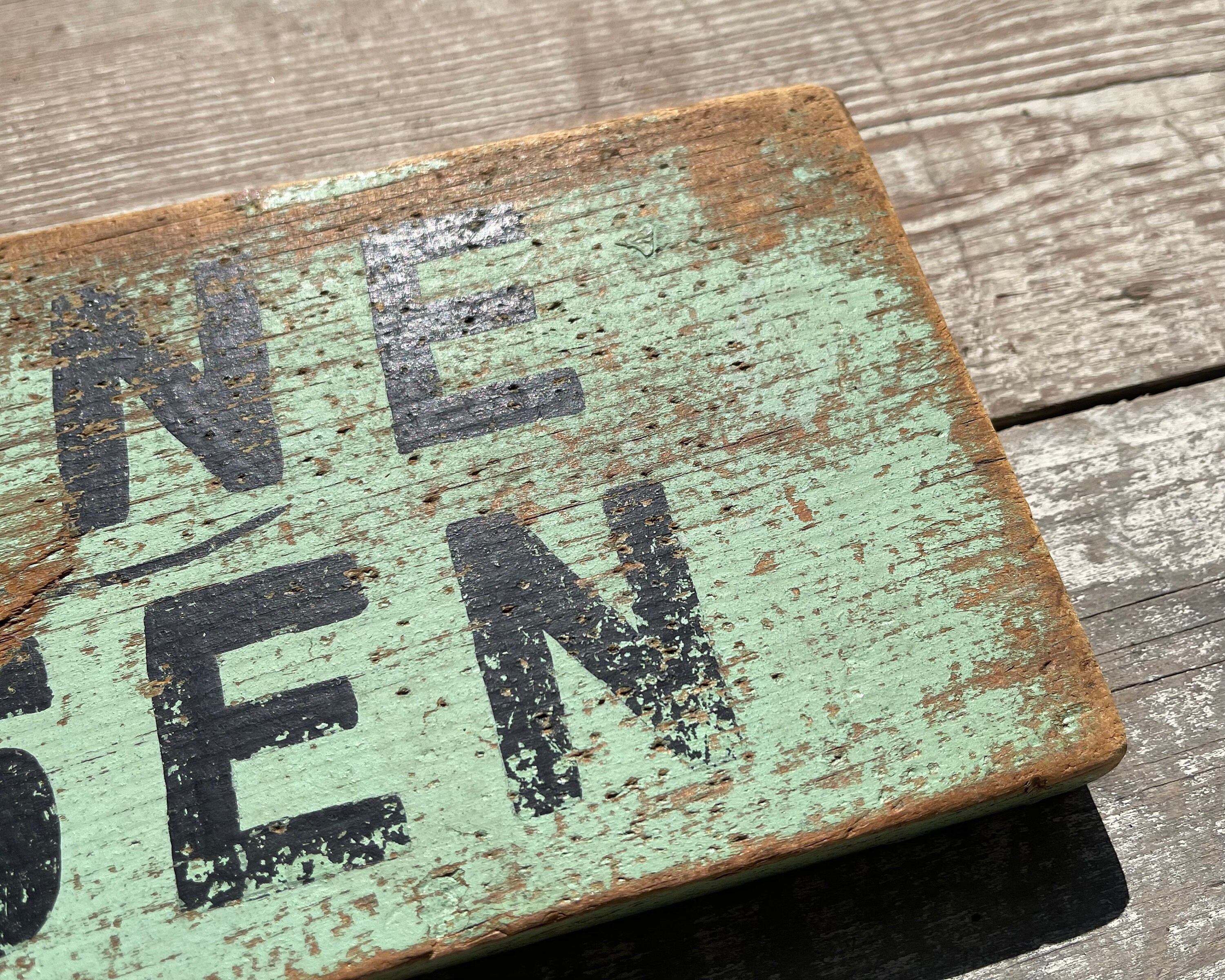 Antique Wooden Sign Vintage Cottage Sign NICE OLD PAINT - Etsy