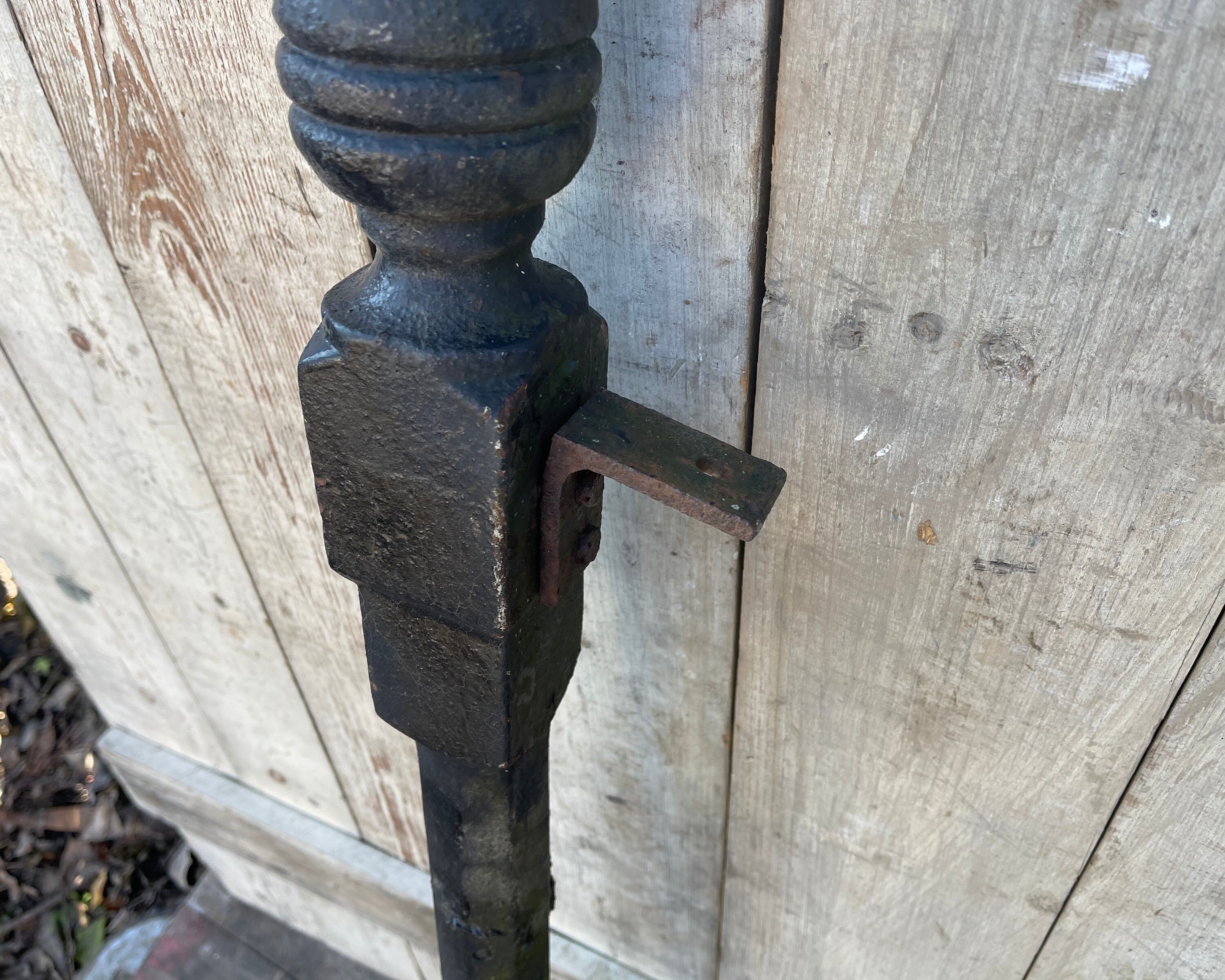 Antique Cast Iron Post Fence Gate Post Victorian - Etsy