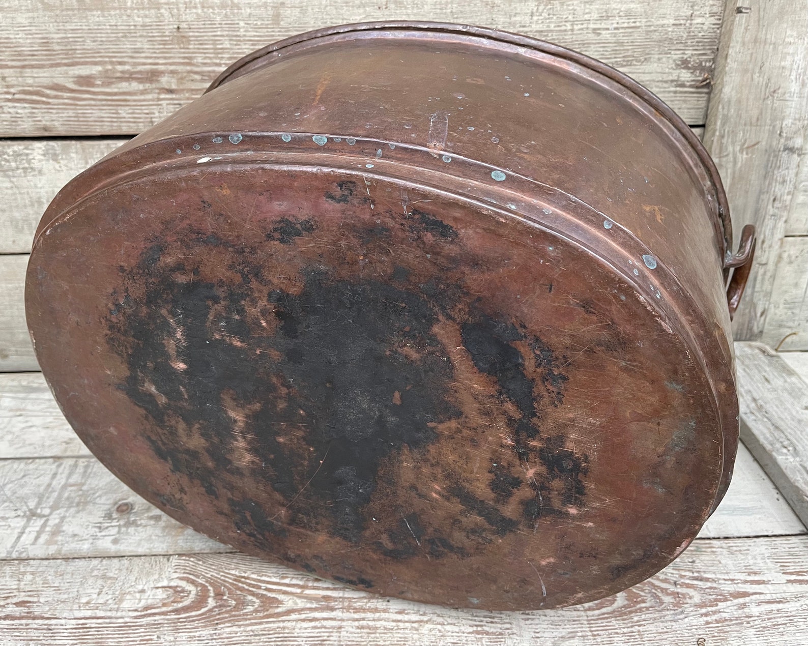 Antique Copper Boiler Vintage Metal Wash Pot Wash Tub - Etsy