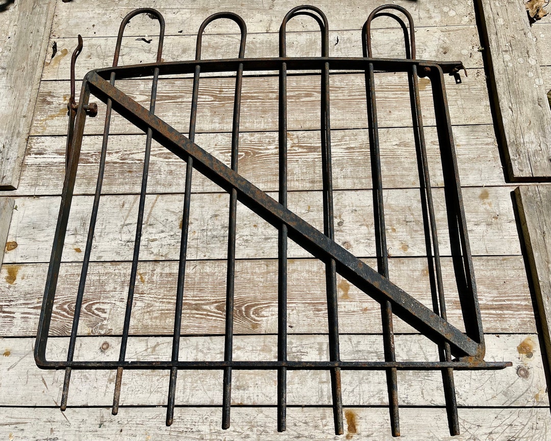 Antique Wrought Iron Gate: Victorian Architectural Salvage (35x37'') - Etsy