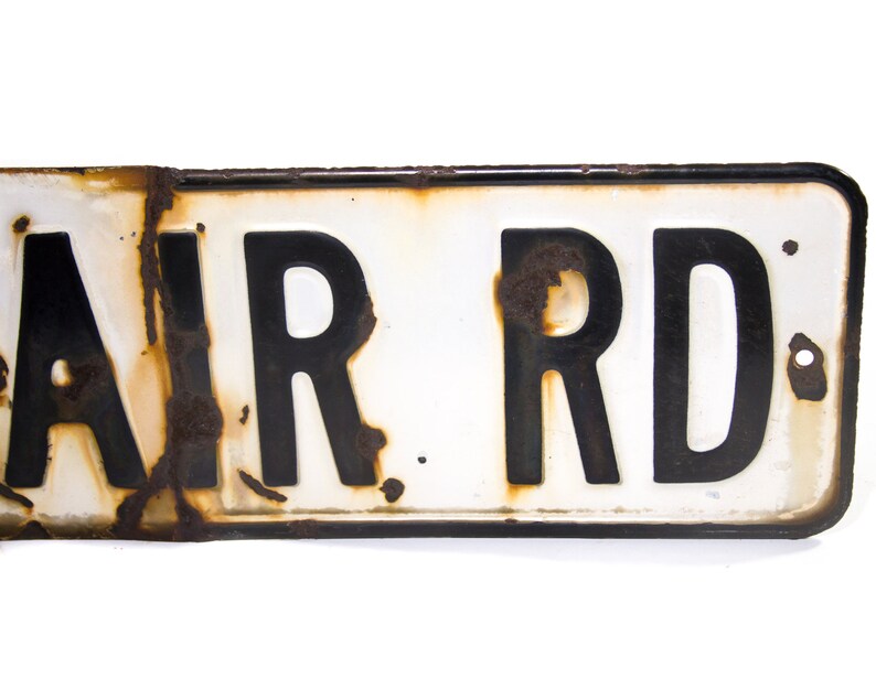 Antique Sinclair Sign Sinclair Road Name Sign Metal Enamel - Etsy
