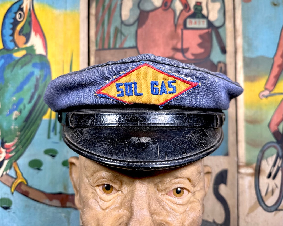 Sunoco Gas Station Attendant Cap, Early Advertising Hat With Patch ...