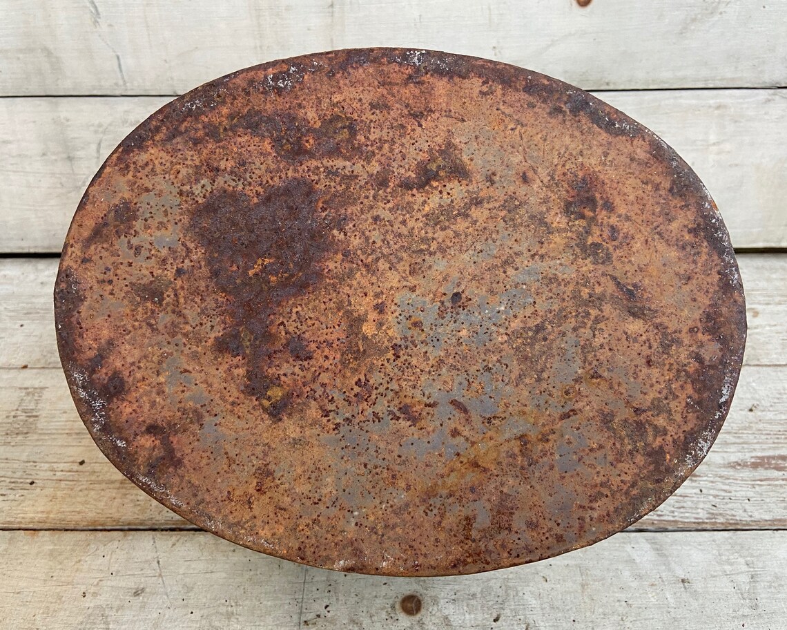 Vintage Metal Pot With Twisted Handle Cauldron Farmhouse - Etsy