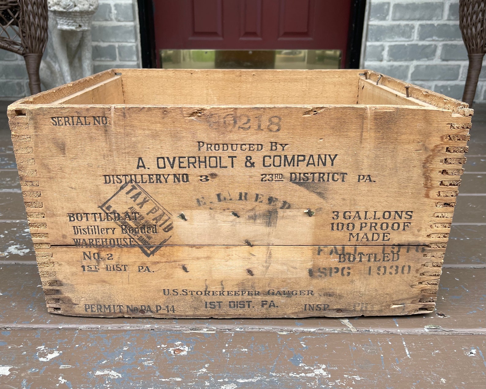 Rare Antique Prohibition Era Whiskey Crate: J.A Dougherty's Rye - Etsy