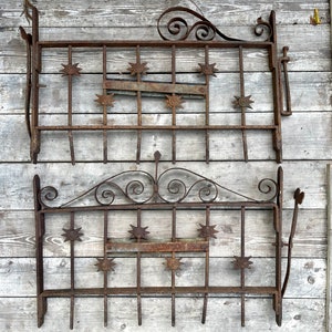 Antique Cemetery Gates Victorian 1800s Spiked Pair of Iron Gates ...