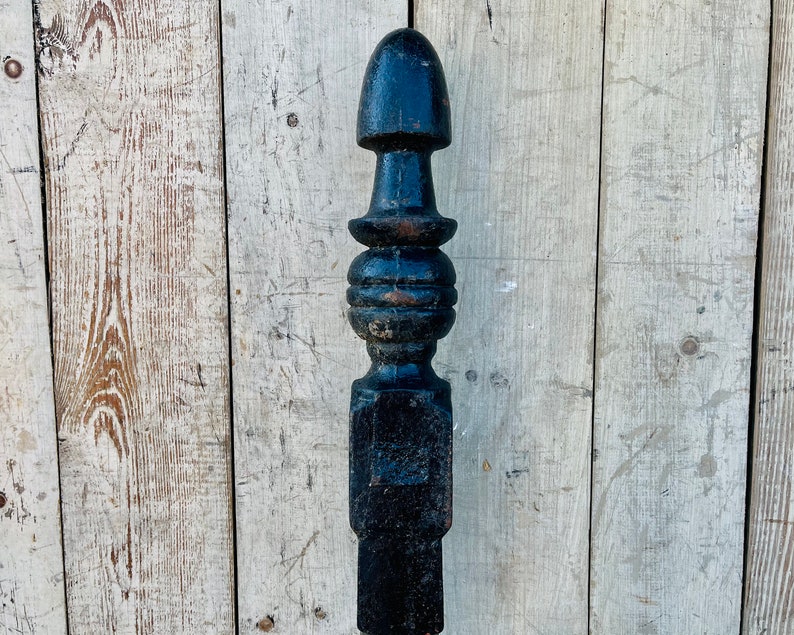 Antique Cast Iron Post Fence Gate Post Victorian - Etsy