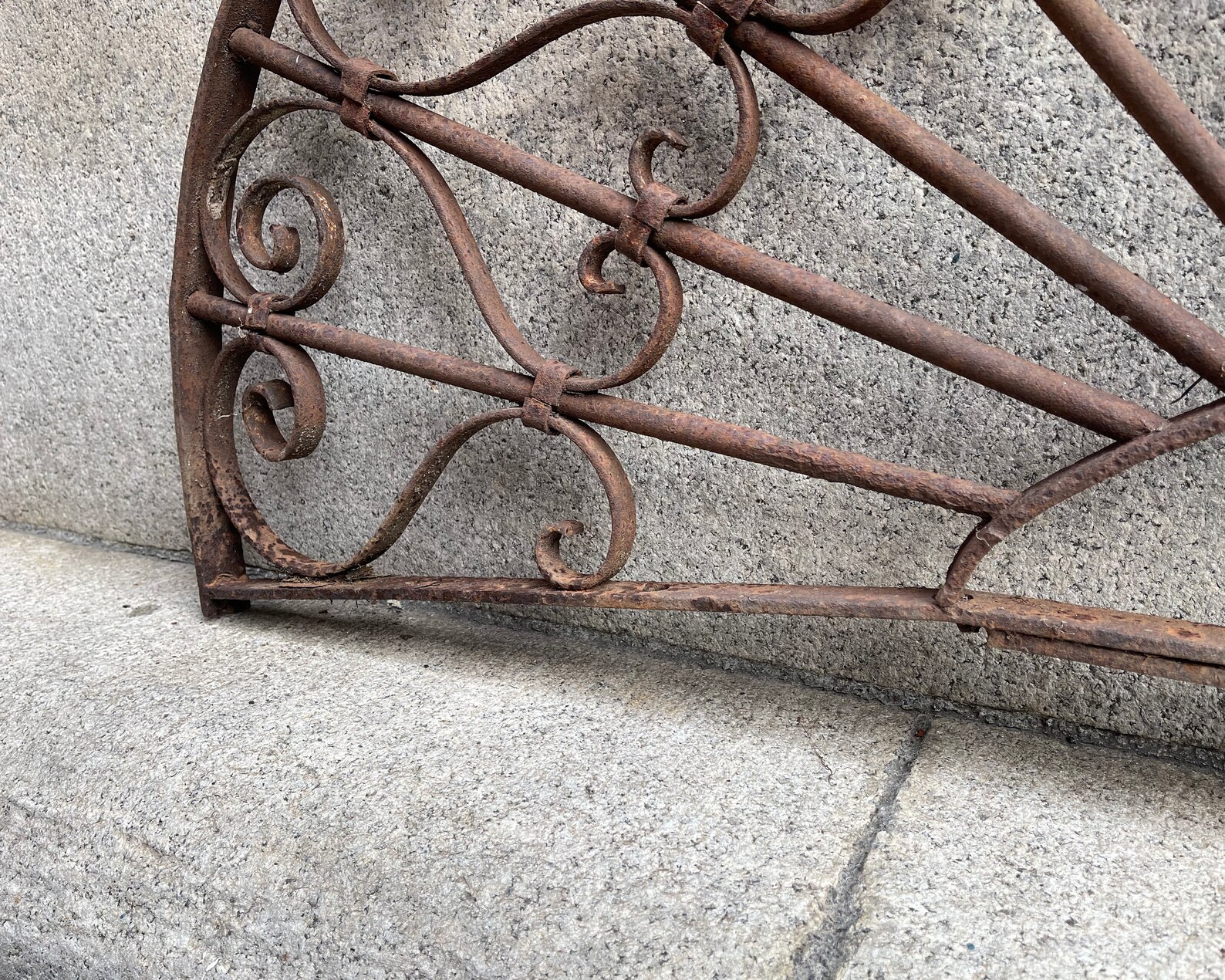 Antique Iron Window Cover Gate Large 54'' Wrought - Etsy