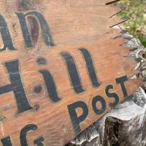 Vintage Wooden Trade Side Indian Hill Trading Post 1940s Advertising ...