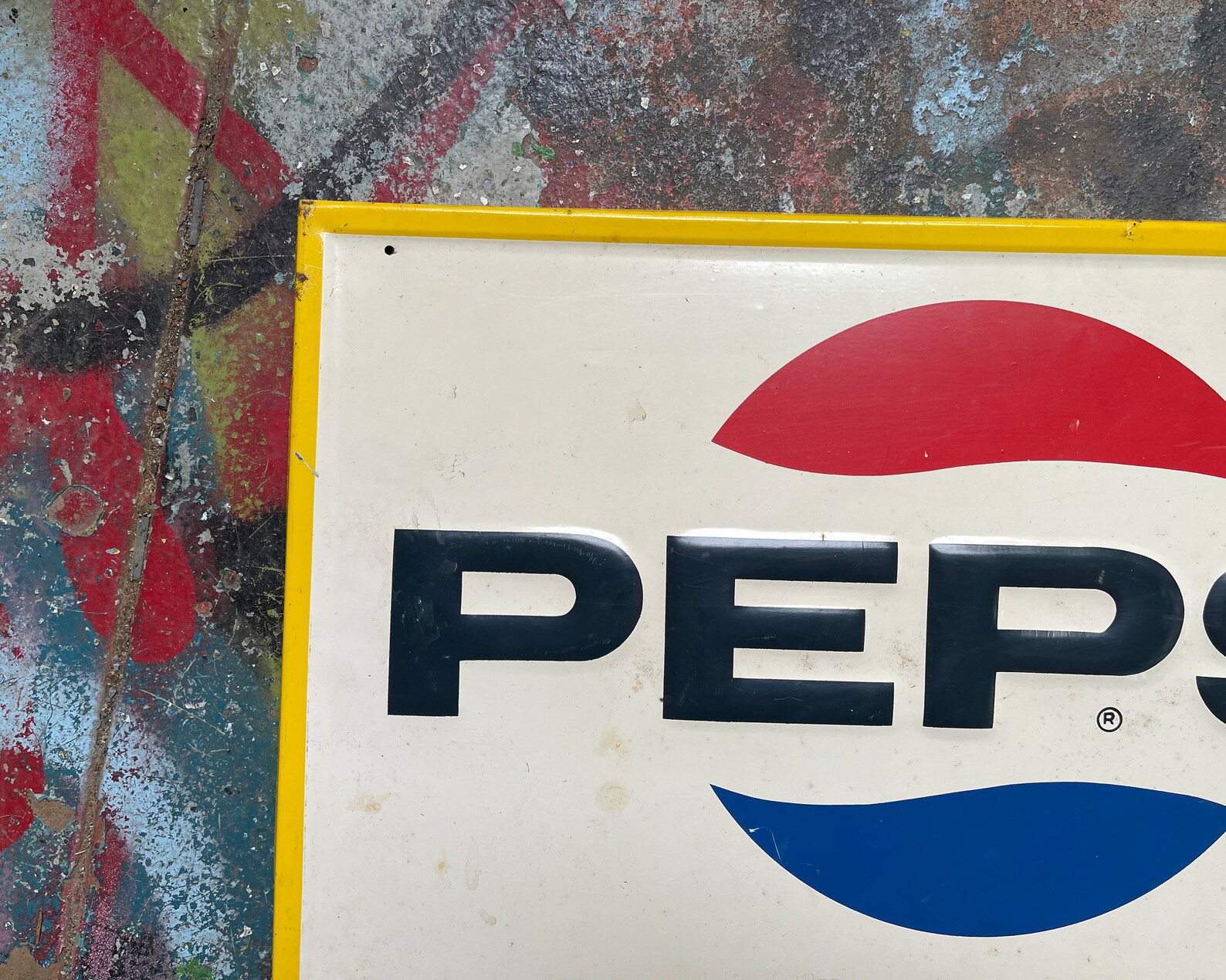 Vintage Pepsi Sign 31'' Tin Sign Large Metal Sign | Etsy