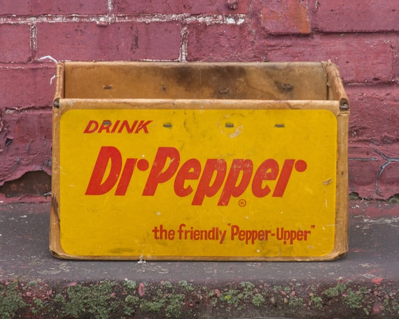 Vintage Dr Pepper Crate the Friendly Pepper Upper Box New York - Etsy ...