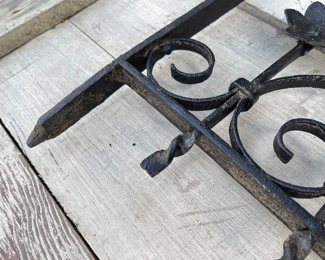 Antique Wrought Iron Gate Hearts Gate Antique Metal Grate - Etsy