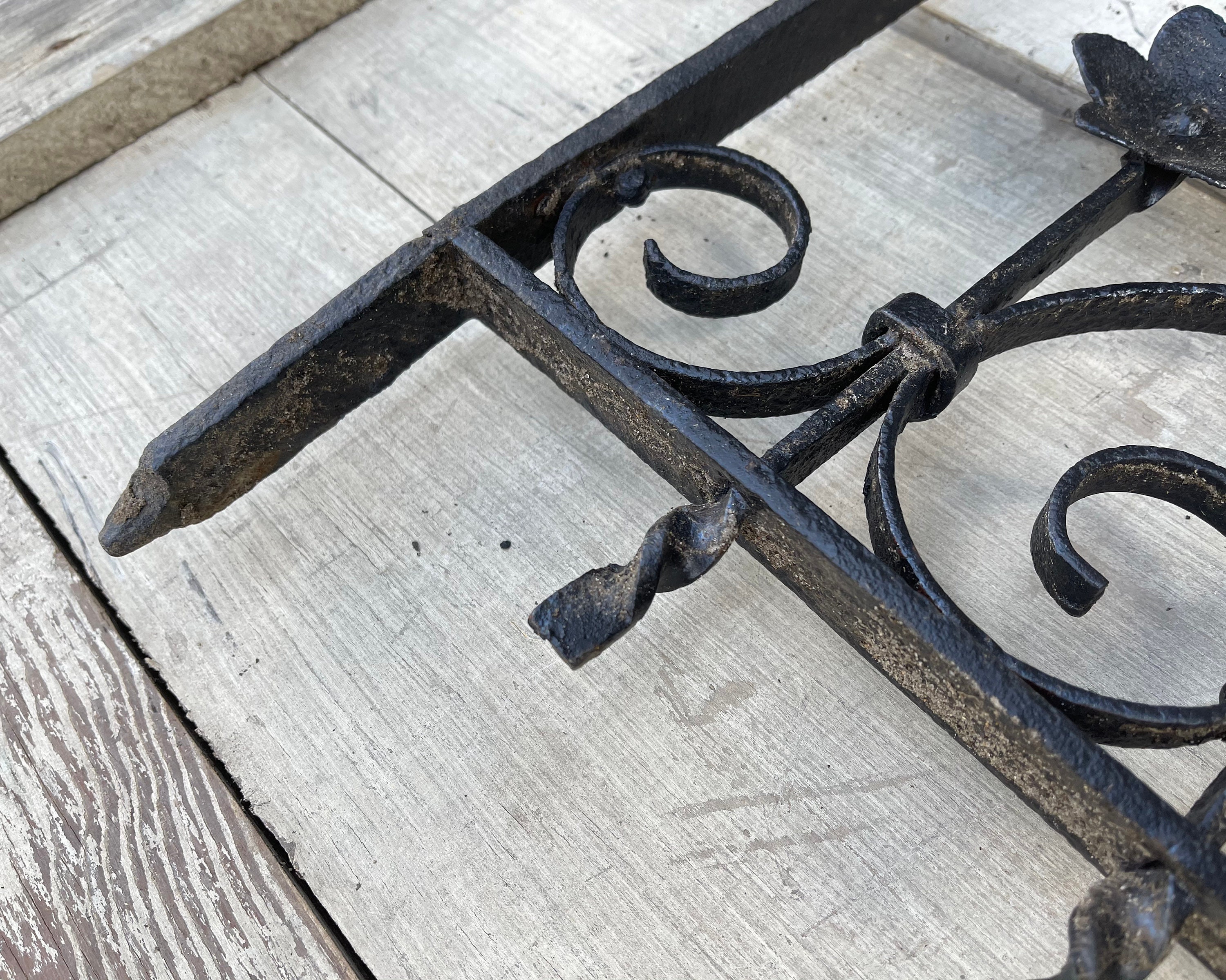 Antique Wrought Iron Gate Hearts Gate Antique Metal Grate | Etsy