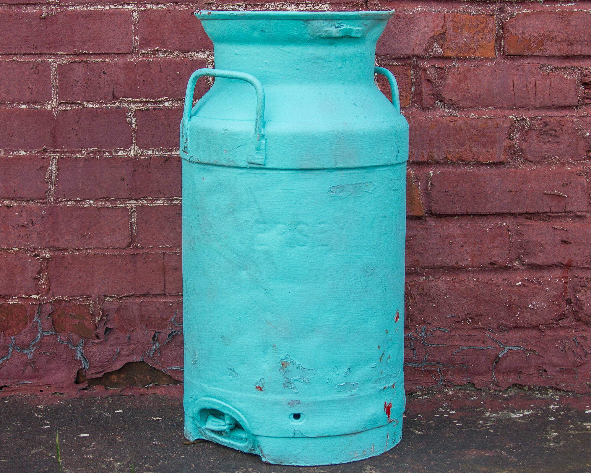 Antique Milk Can with GREAT COLOR Blue Vintage Milk Jug | Etsy