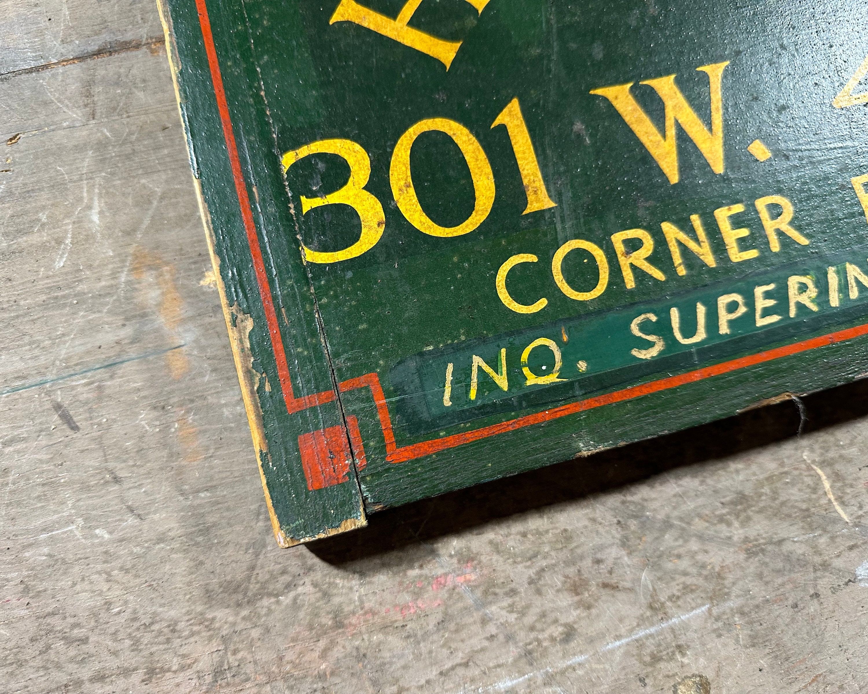 Antique Hand Painted Sign: HINES & HINES NYC, Primitive Decor - Etsy