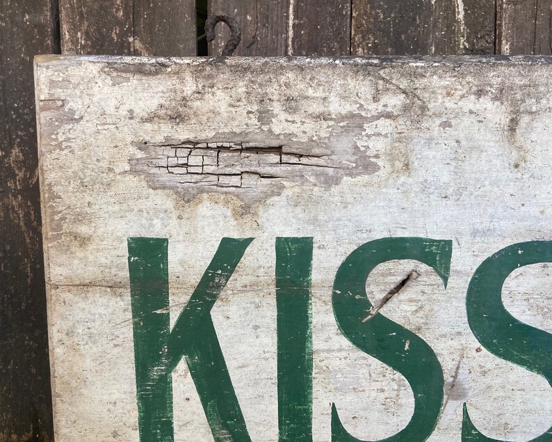 Antique Wooden Sign KISSINGER'S Orchard Lancaster - Etsy