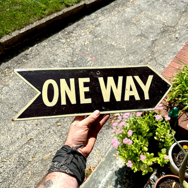 One Way Street Sign - Etsy