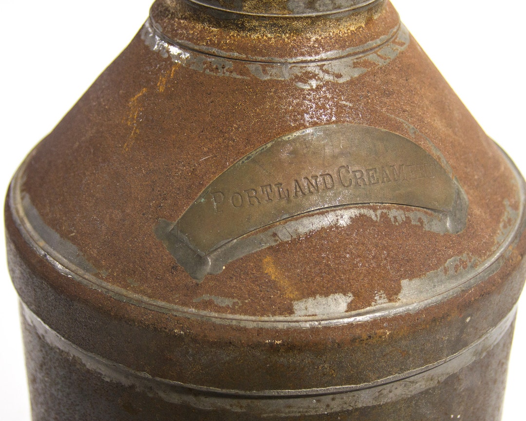 Antique Portland Creamery Milk Can: Rustic Farmhouse Decor - Etsy