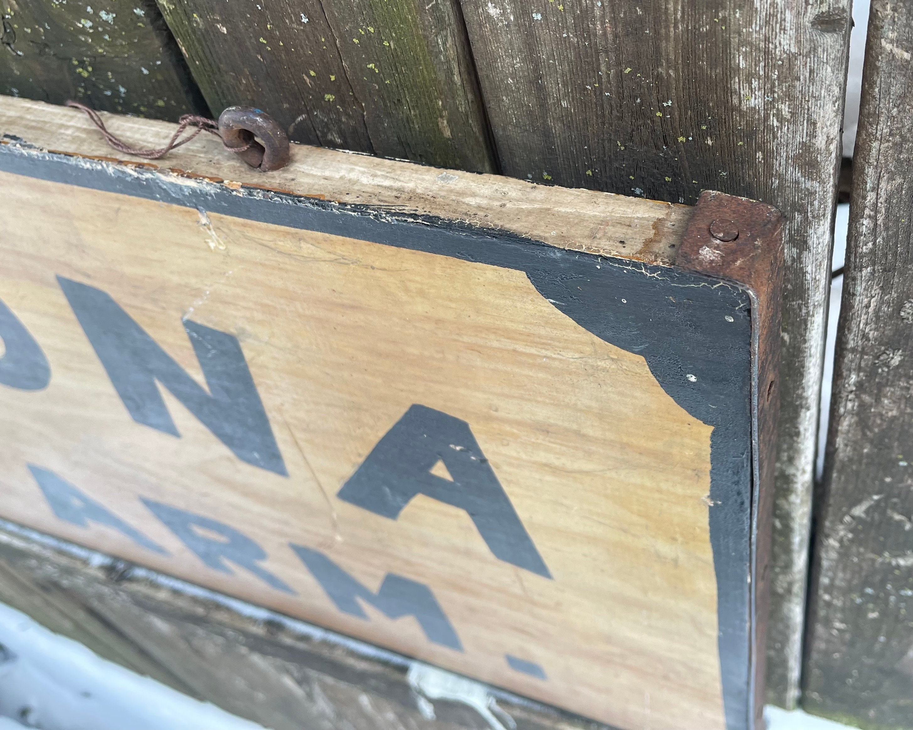 Antique Wooden Farm Sign Dairy Farm Sign WEONA FARM Sign - Etsy