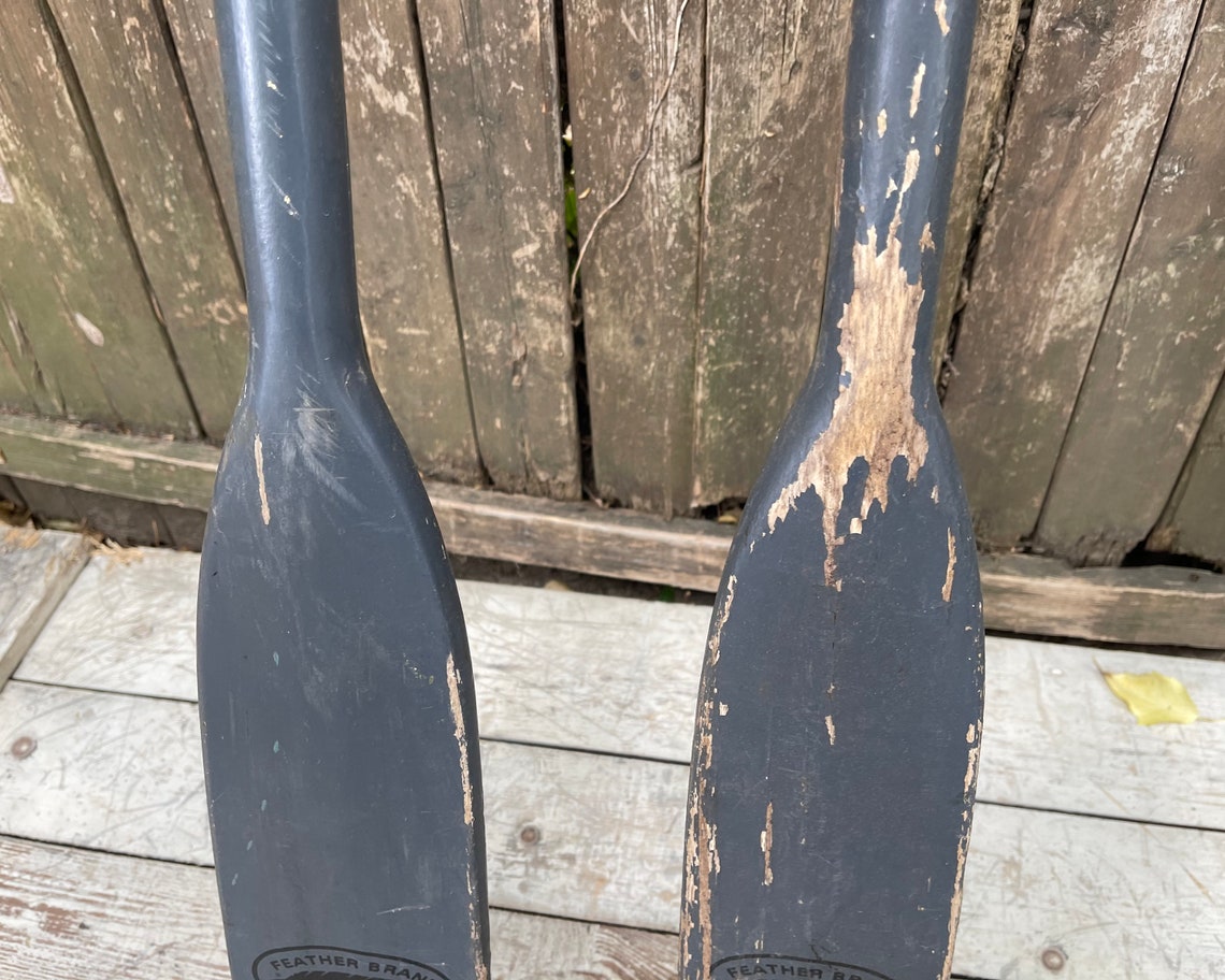 Vintage Wooden Oars 71'' Vintage Pair of Oars - Etsy