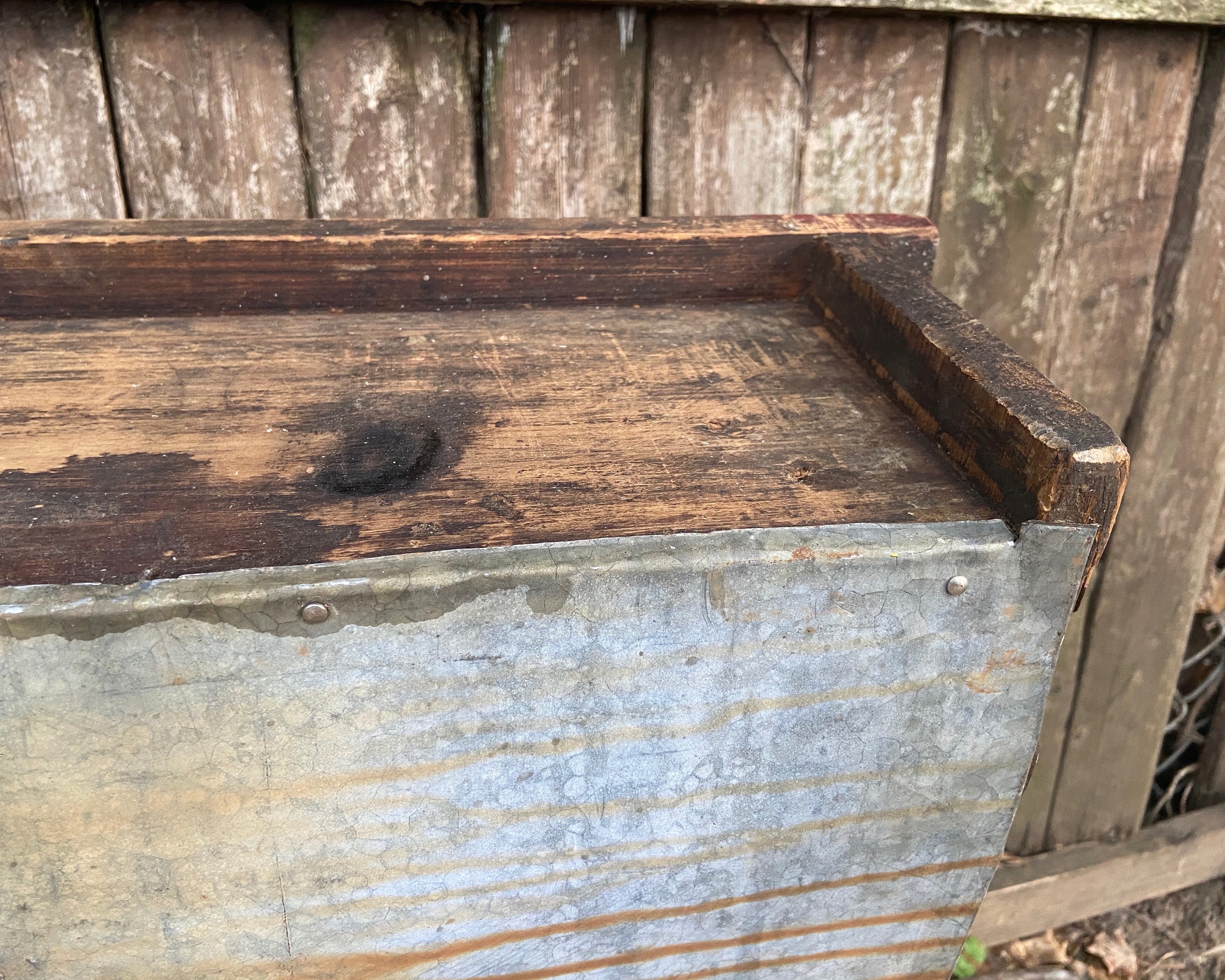 Antique Wooden Shelf Primitive Wooden Box With Slots HAND - Etsy
