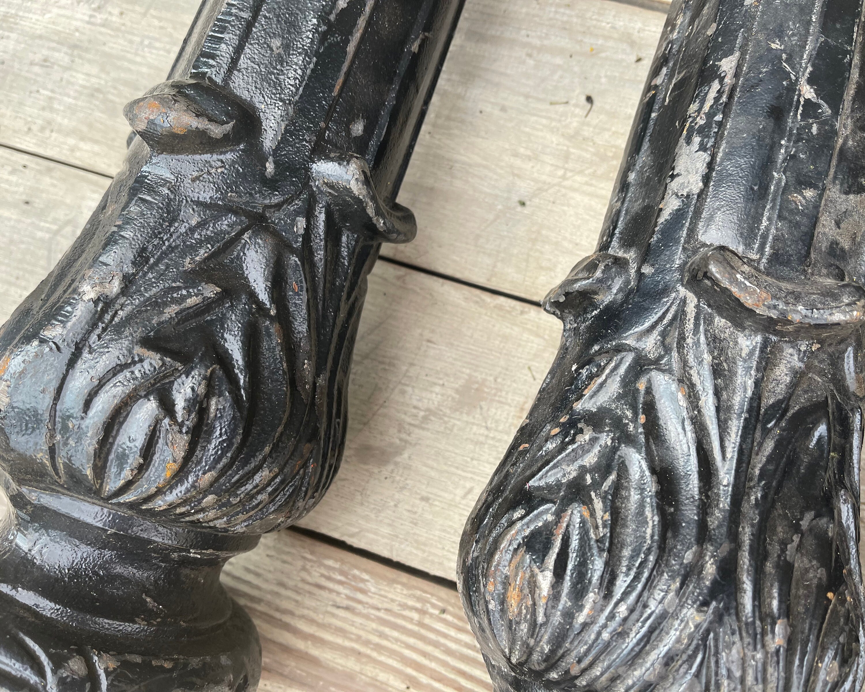 Antique Cast Iron Legs Table Legs Bench Legs Art Nouveau | Etsy