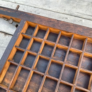 Printers Tray Vintage Printing Typeset Drawer LUDLOW Shadow Box Crate ...