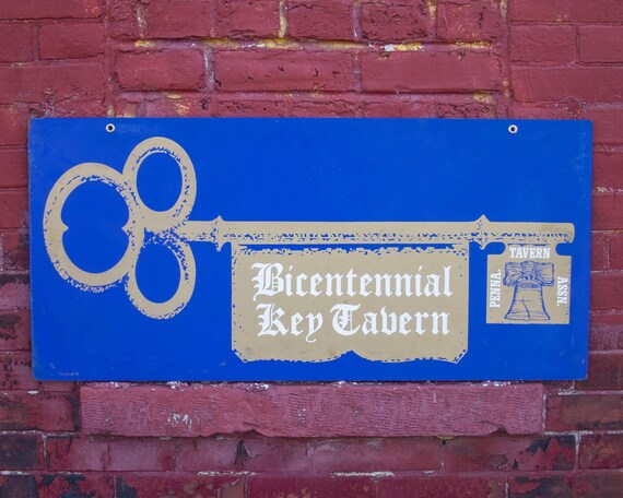 Vintage Tavern Sign Bicentennial Key Tavern Sign Bar Signs | Etsy