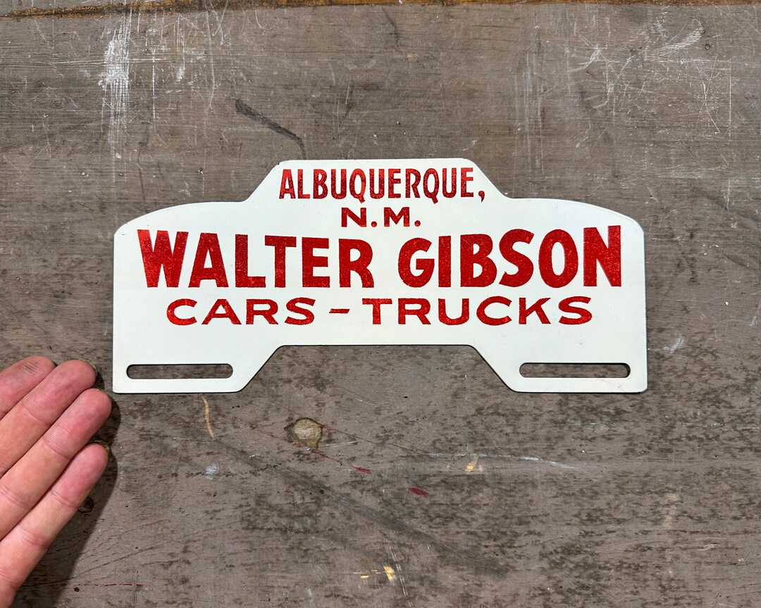 Albuquerque New Mexico License Plate Topper, WALTER GIBSON Cars ...